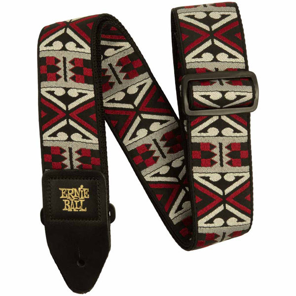 Ernie Ball Classic Jacquard Guitar/Bass Strap - Primal Red Ernie Ball ...