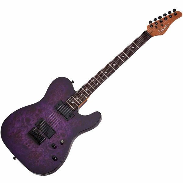 Schecter PT Standard Electric Guitar - Purple Burst Burl Schecter ...