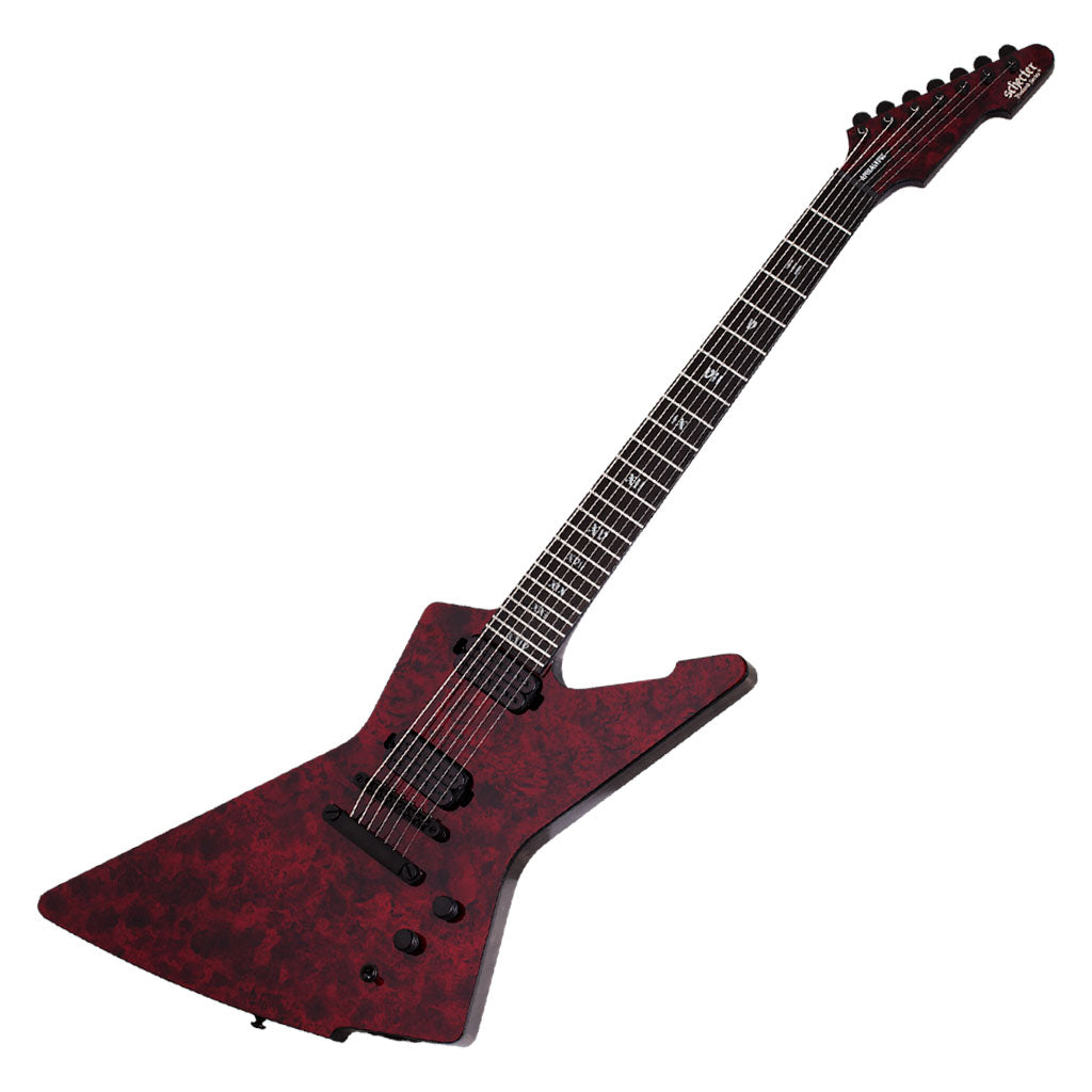 Schecter E-7 Apocalypse 7-String Electric Guitar - Red Reign Schecter ...
