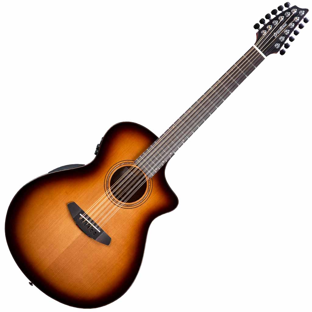 Breedlove Solo Pro Concert Edgeburst 12 String CE Acoustic Guitar ...