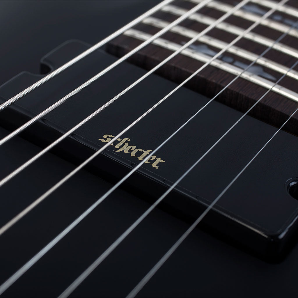 Schecter Demon 7 Series 7-String Electric Guitar - Aged Black Satin ...