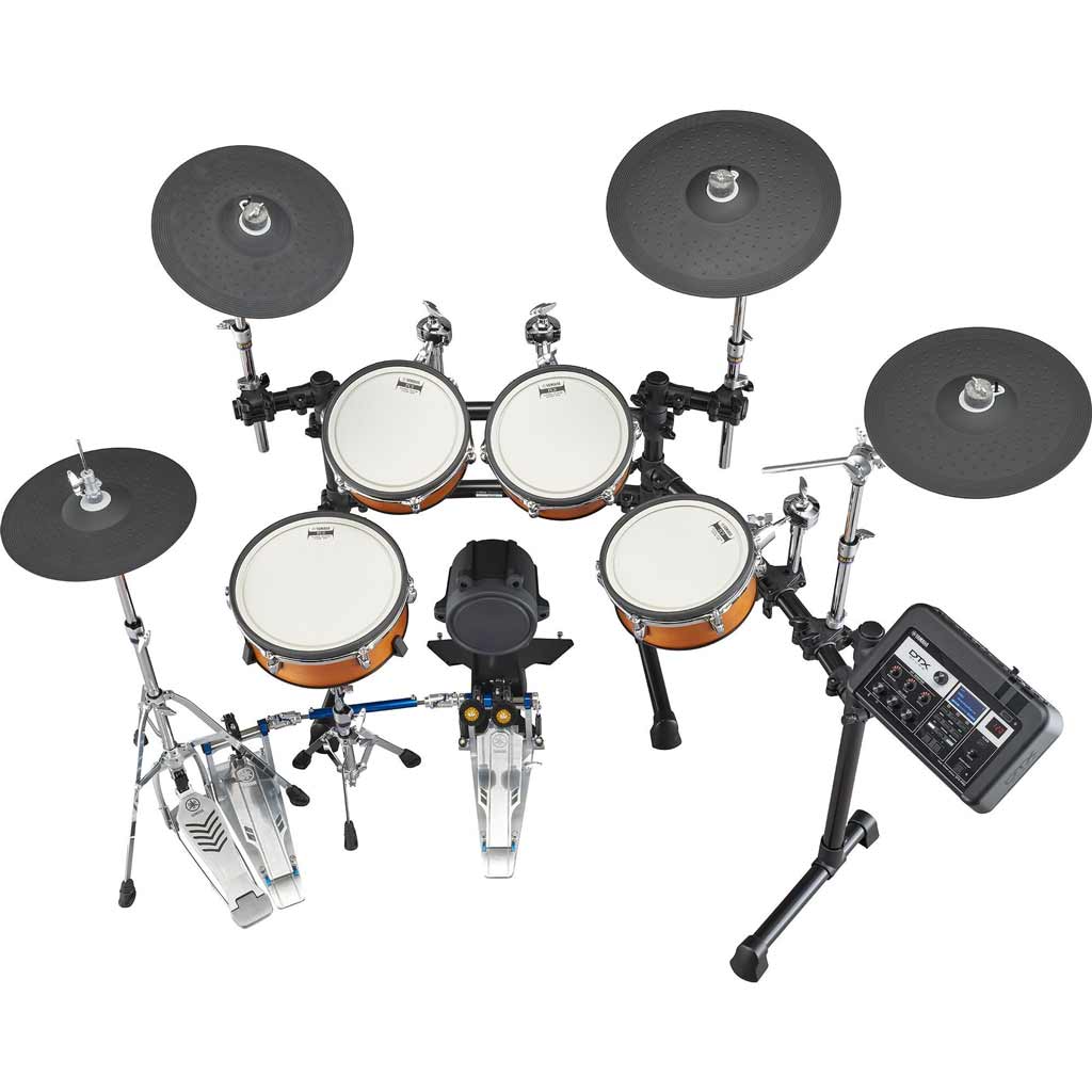 Yamaha DTX8K-X High-Grade Electronic Drum Kit w/TCS Silicone Drum Heads ...