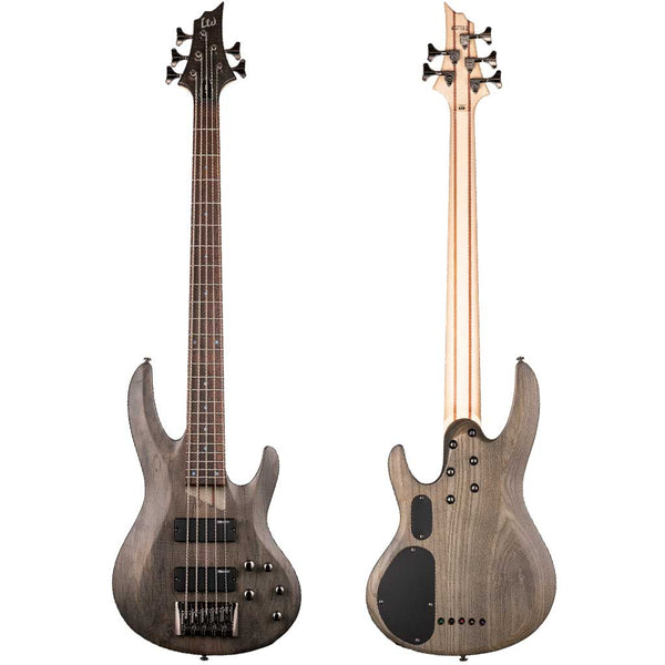 ESP LTD B-205 Spalted Maple Top Bass Guitar - See Thru Black Satin ESP ...
