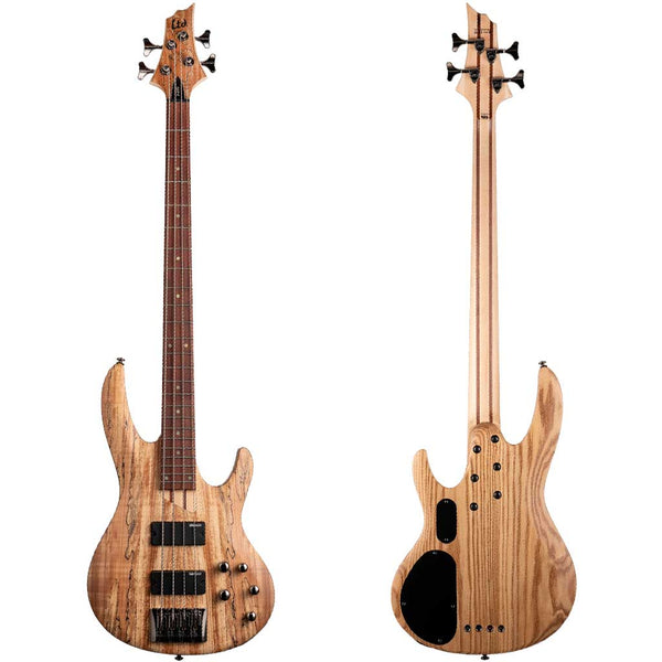 ESP LTD B-204 Spalted Maple Top Bass Guitar - Natural Satin ESP Bass ...