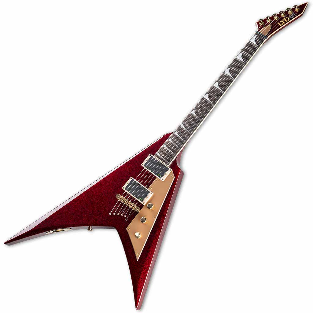 ESP LTD KH-V Kirk Hammett Signature Electric Guitar - Red Sparkle ESP ...