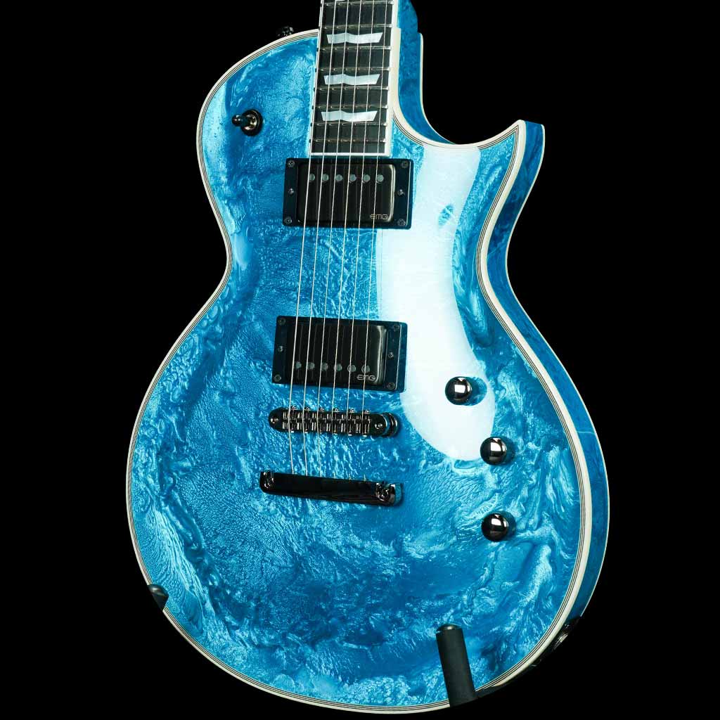 ESP Original Series Eclipse Custom - Blue Liquid Metal ESP Electric ...