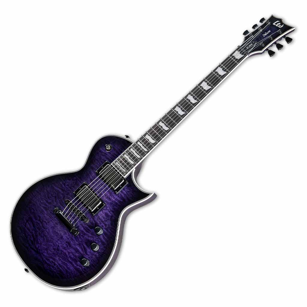 ESP LTD EC-1000QM Electric Guitar w/Quilt Maple Top - See Thru Purple ...