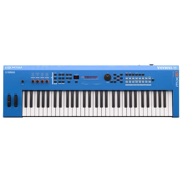 Yamaha MX61 61 Key Portable Synthesizer - Blue Yamaha Portable ...