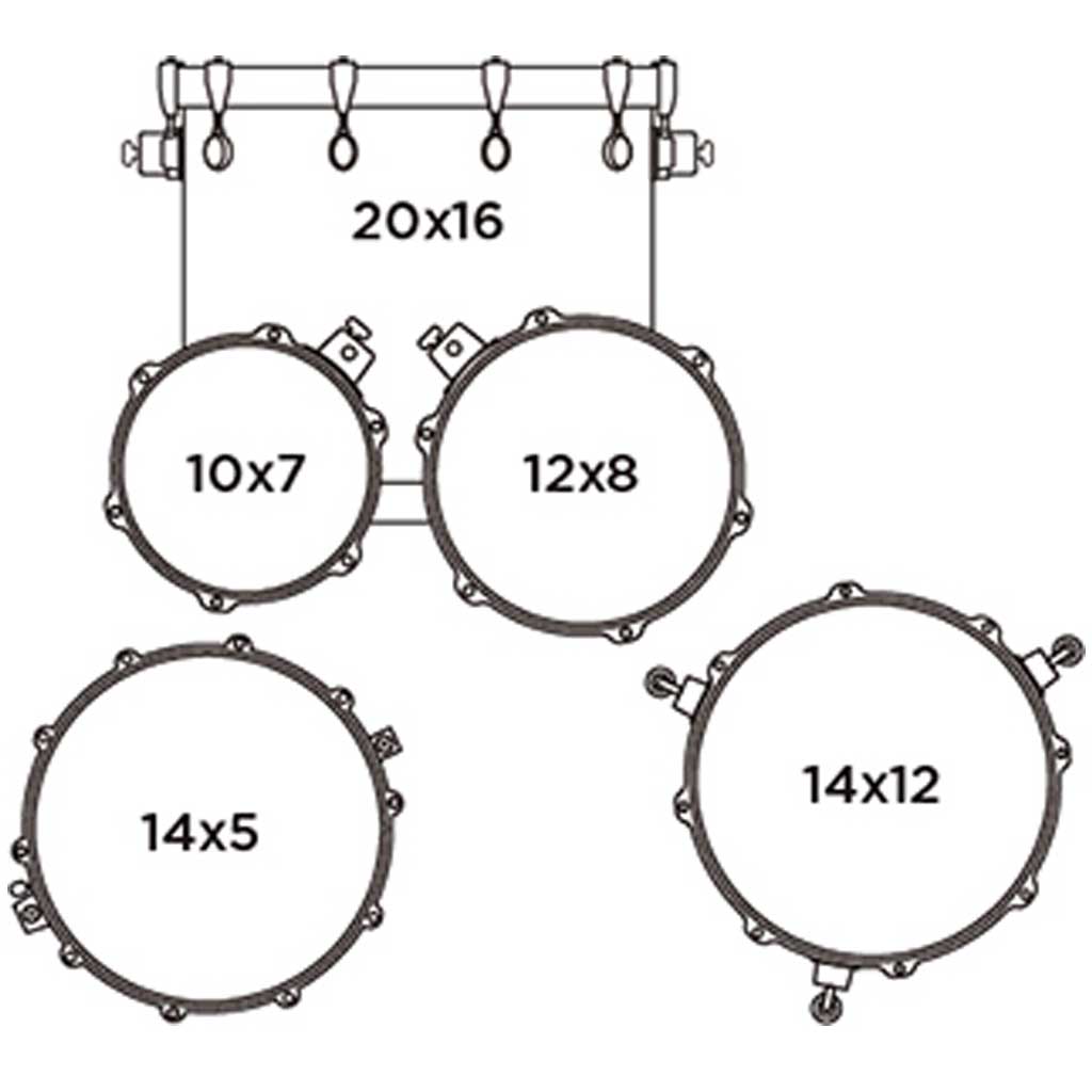Mapex Storm Series Fusion Drum Kit with 400 Series Hardware Mapex ...