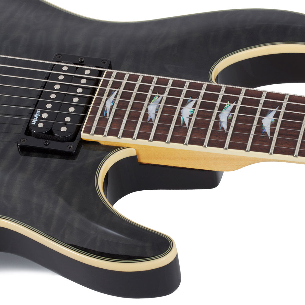 Schecter Omen Extreme-7 Series 7-String Electric Guitar w/Quilted Maple ...
