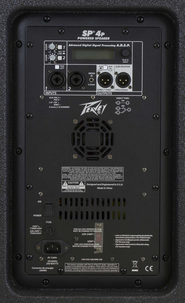Peavey SP4P 2x15" Powered Speaker Enclosure Peavey Speaker Enclosure ...